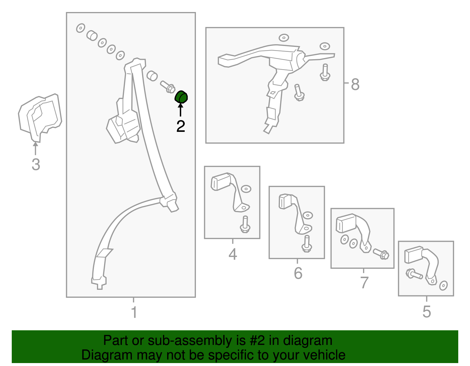 81493-S2H-003ZC - 2007-2011 Honda CR-V - Cover Through Anchor *NH302L ...