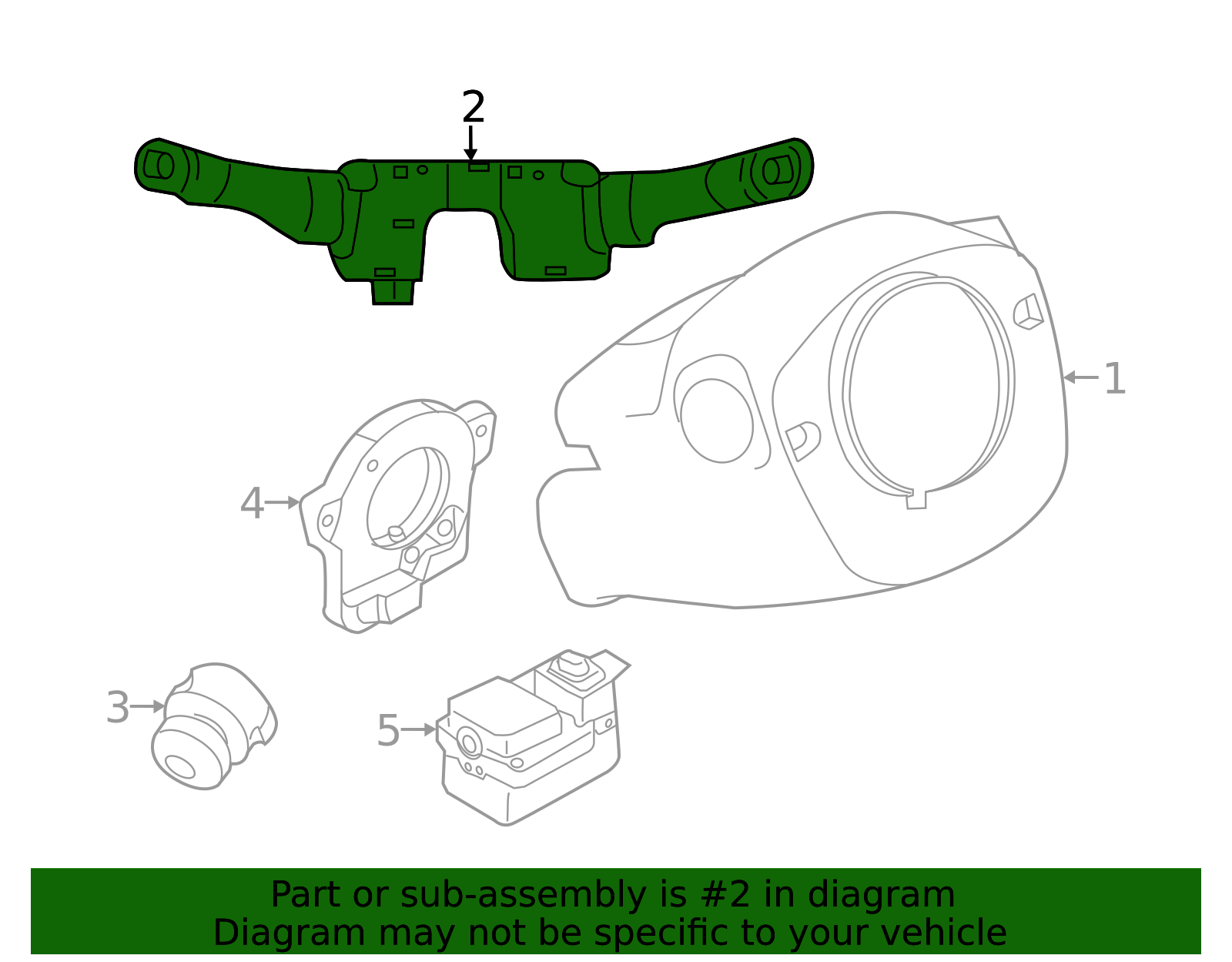 25560-1AA5E - High-Quality Combination Switch for 2009-2014 Nissan ...