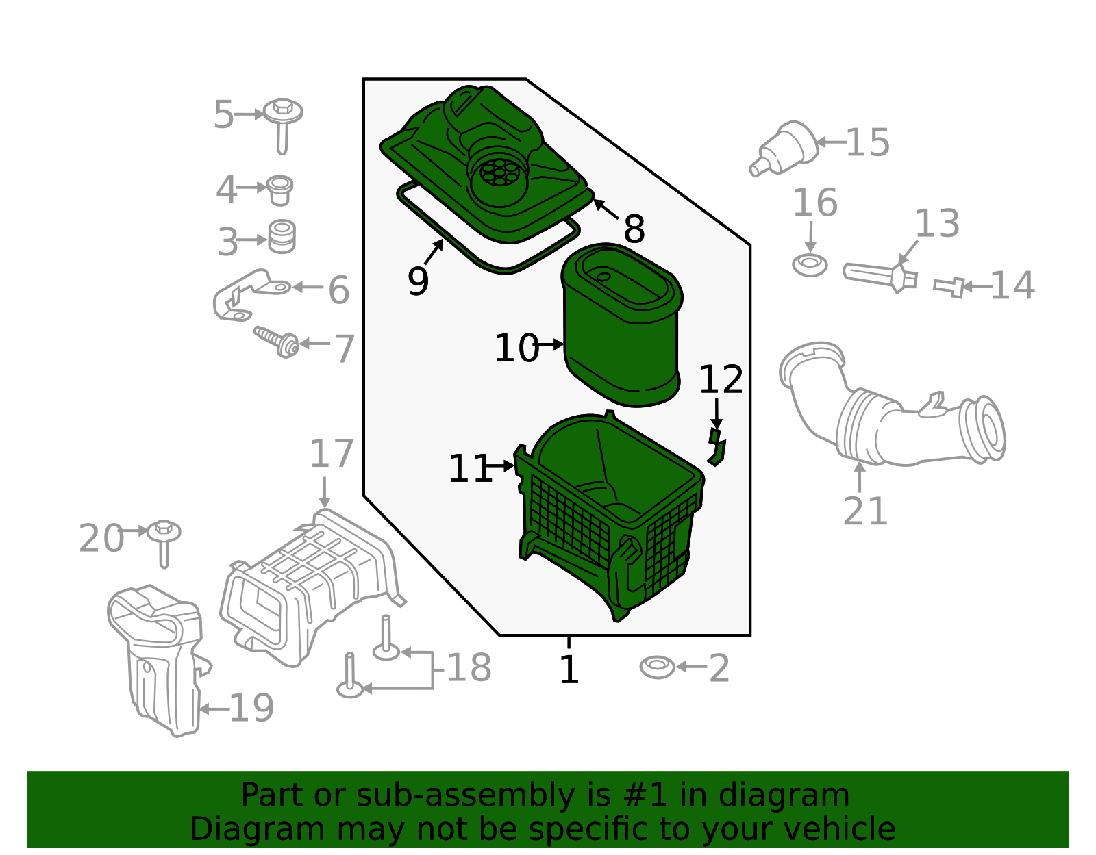 2017-2019 Ford | Air Cleaner Assembly | HC3Z-9600-D | Walls' Ford Parts