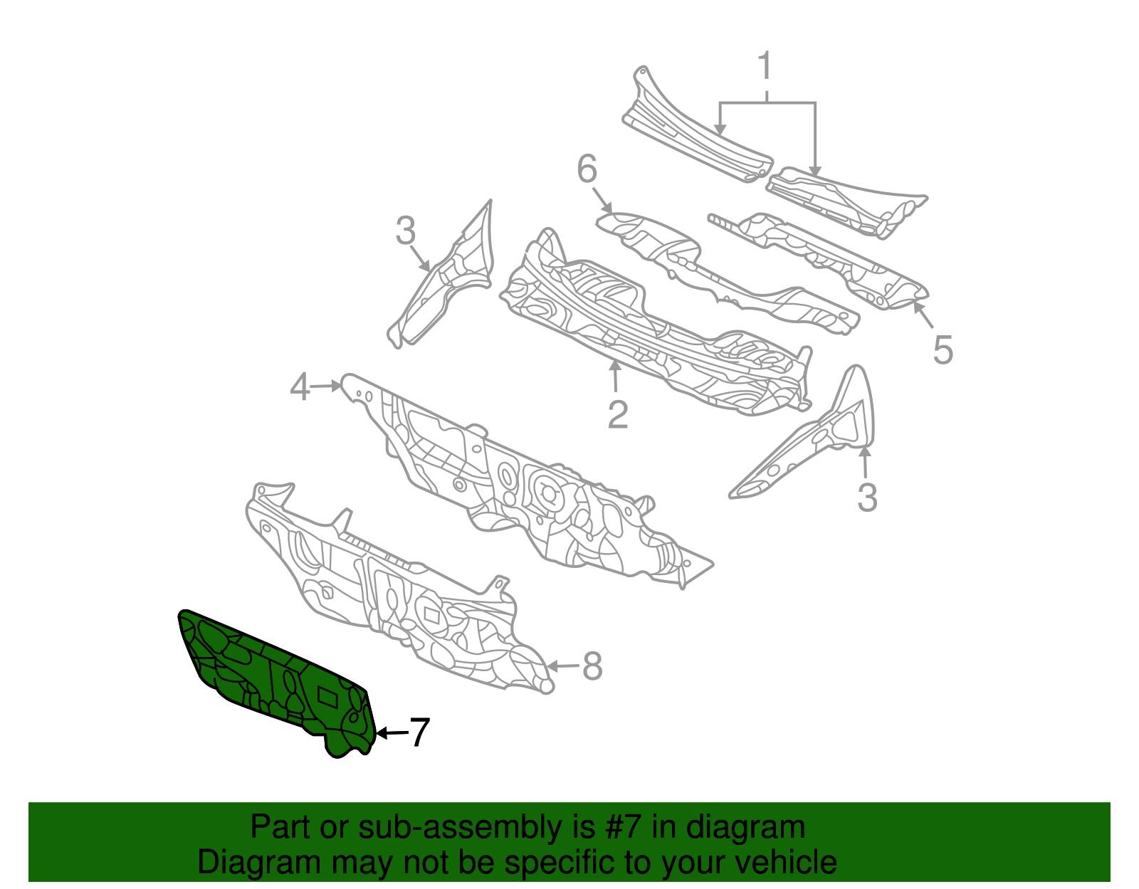 84124-4D000 - Dash Liner 2006-2014 Kia Sedona | Kia.Parts Store
