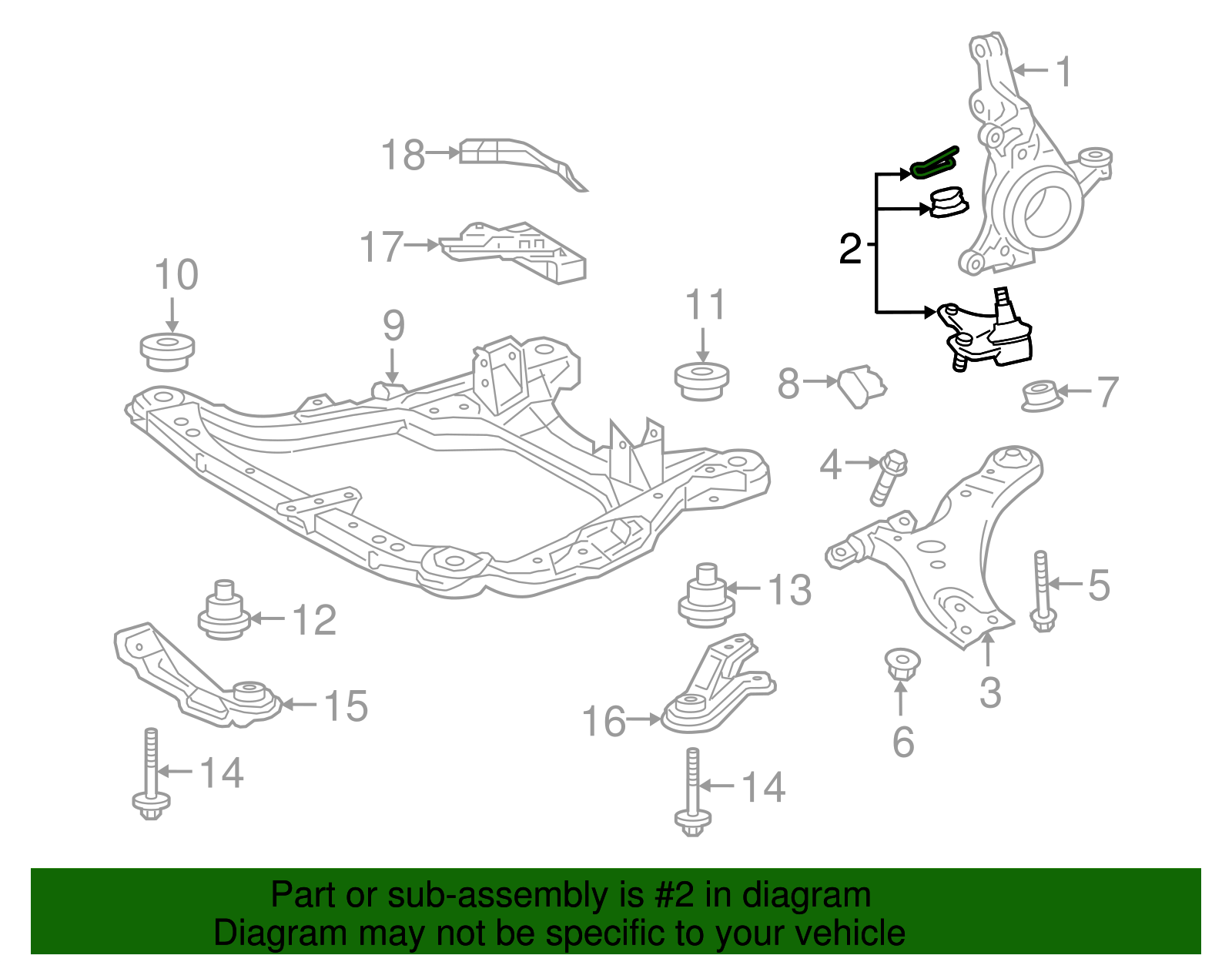 2010-2022 Lexus Lower Ball Joint 43330-09780 | OEM Parts Online