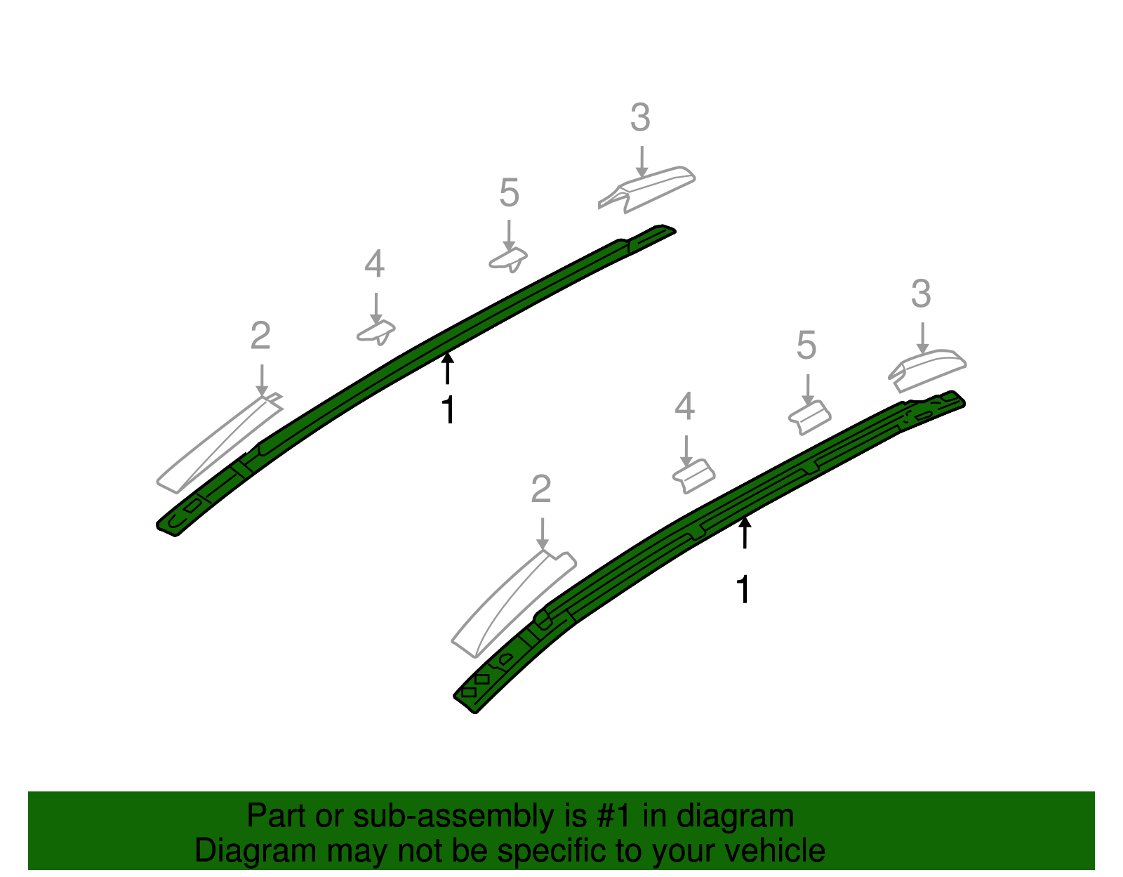87280-1D000 - Roof Rack 2007-2008 Kia Rondo | Kia.Parts Store