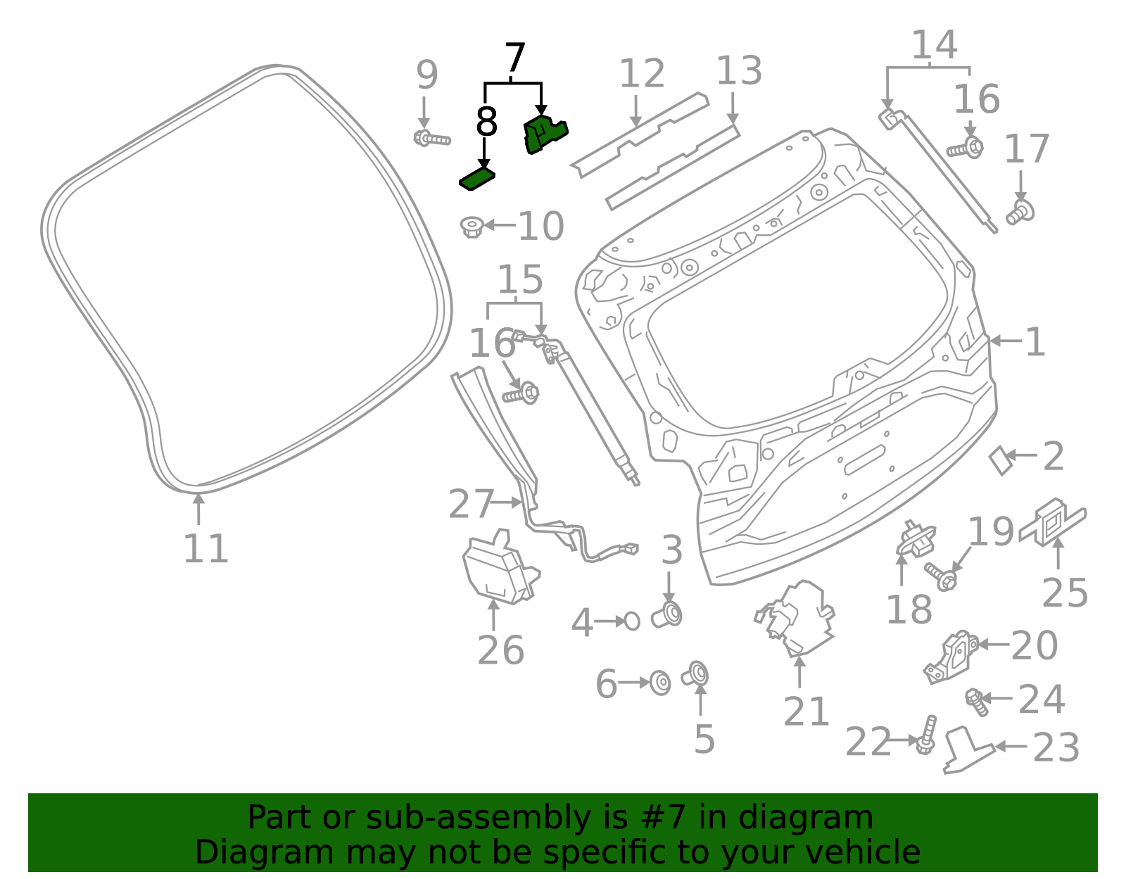 TK48-62-210D - Lift-Gate Hinge 2016-2025 Mazda | Florida Mazda Parts