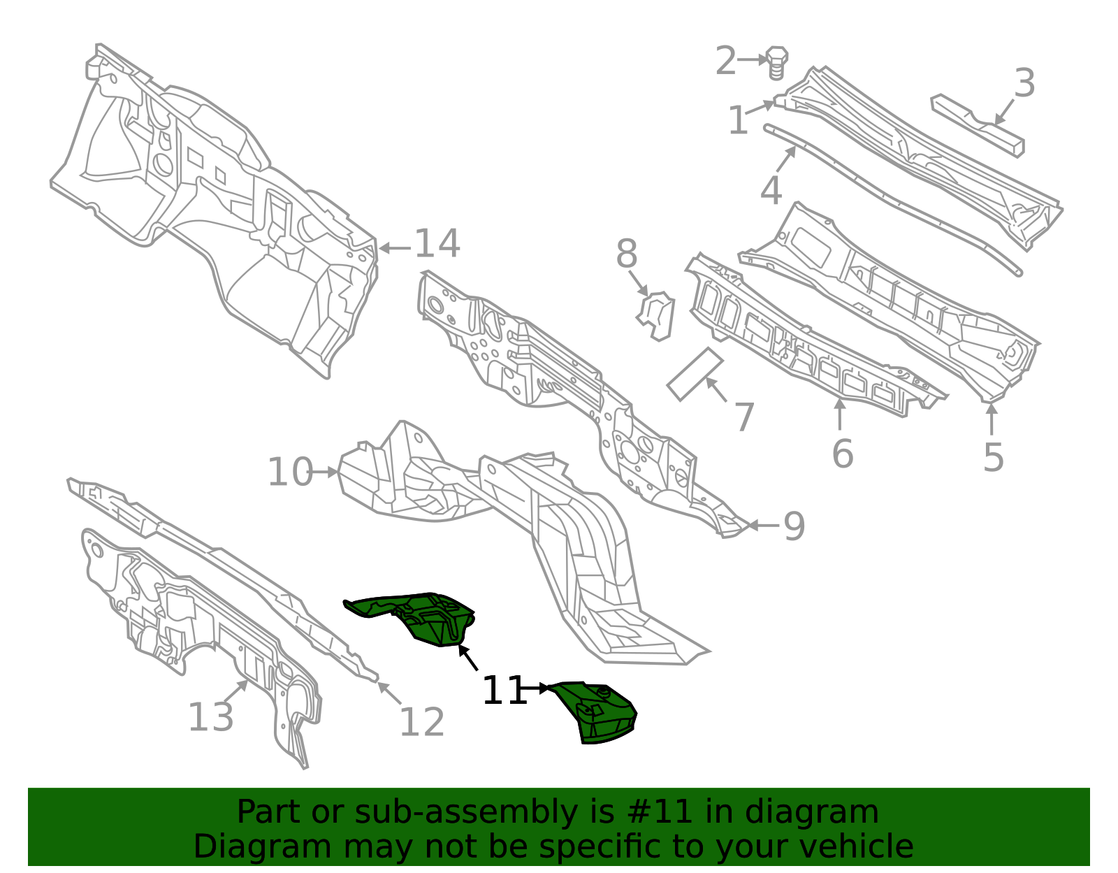 67354-1LA0A - Engine Compartment Insulation 2017-2024 Nissan Armada ...