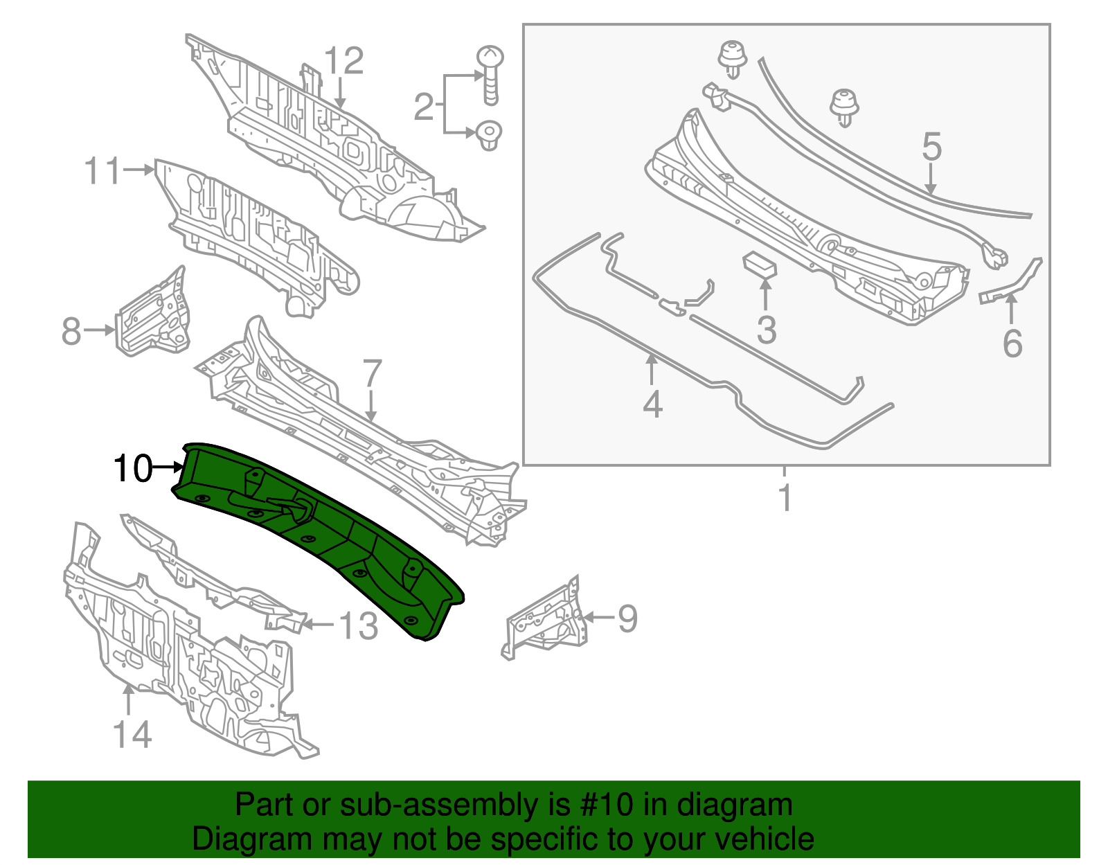 66797-2S500 - 2014-2015 Hyundai Tucson - Under Cover | Hyundai Parts ...