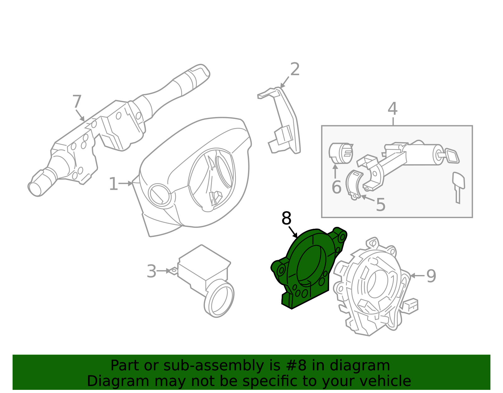 47945-3FY0A - Angle Sensor 2011-2016 Nissan | Official Nissan Parts Store
