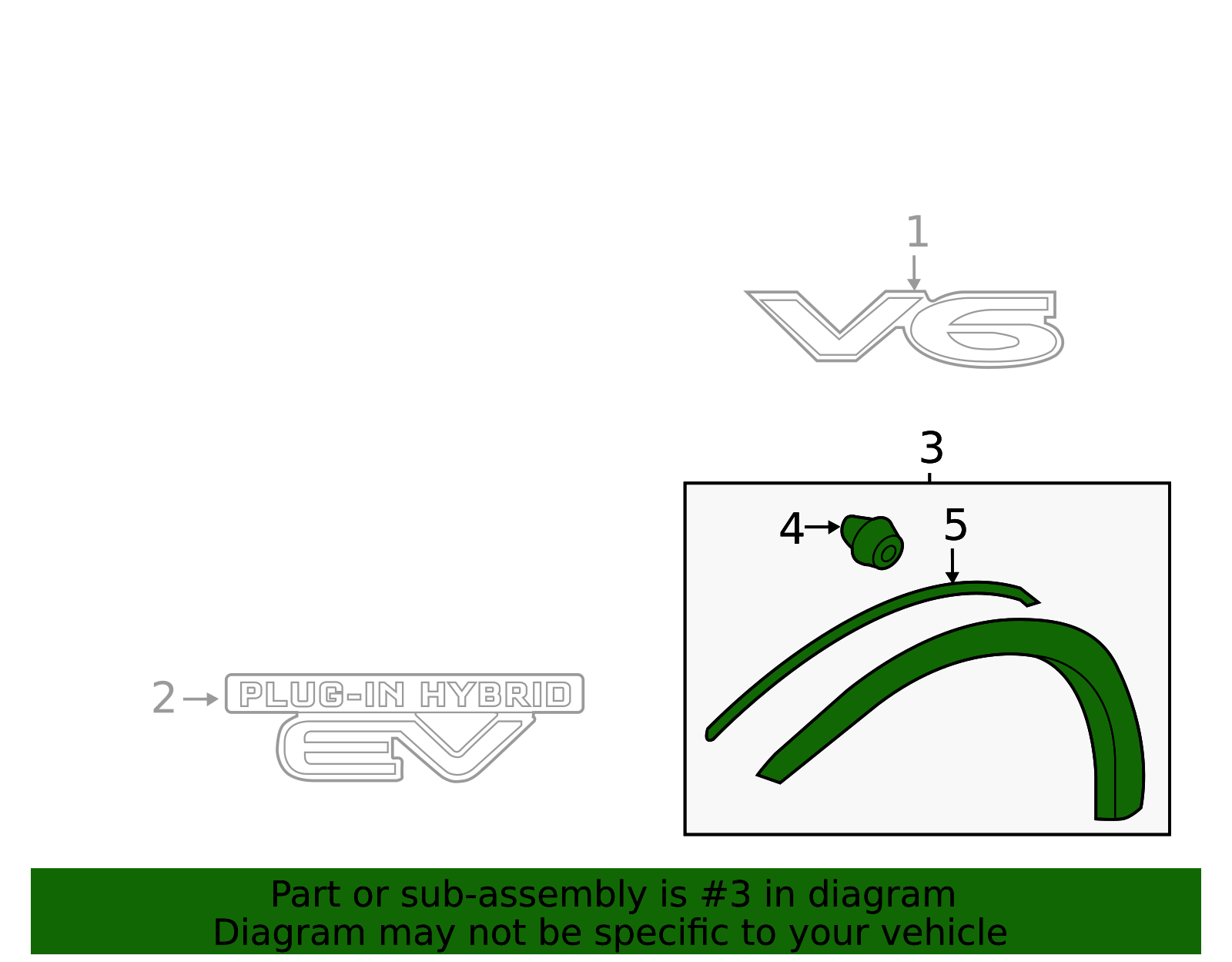 2015-2020 Mitsubishi Wheel Opening Molding 7407A673 | MitsubishiParts.com