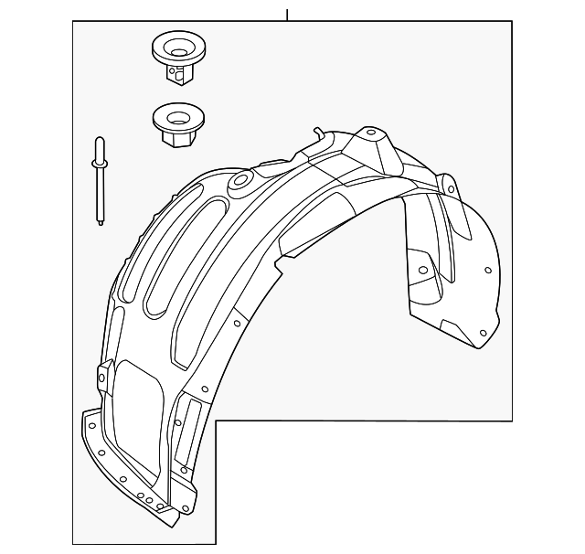 2023-2025 Genesis GV60 Fender Liner 86811-CU000 | MotorMotor