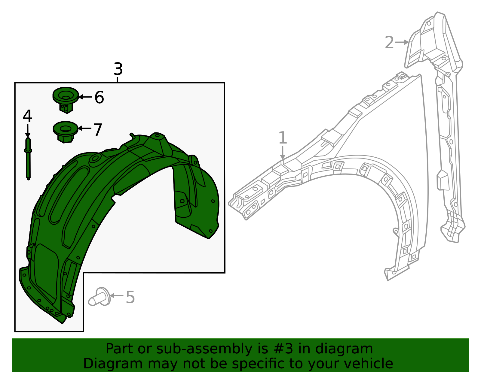 2023-2025 Genesis GV60 Fender Liner 86811-CU000 | MotorMotor