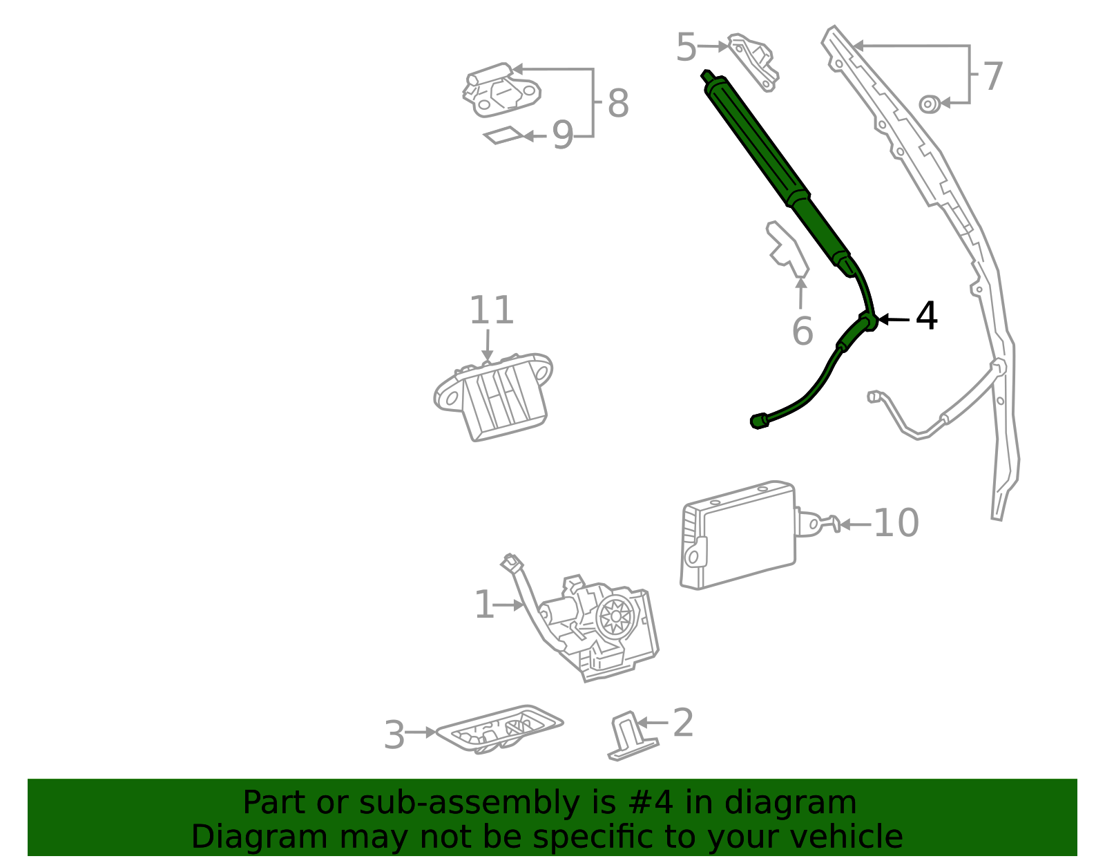 2022-2025 Lexus Lift Cylinder 68910-F6012 | OEM Parts Online