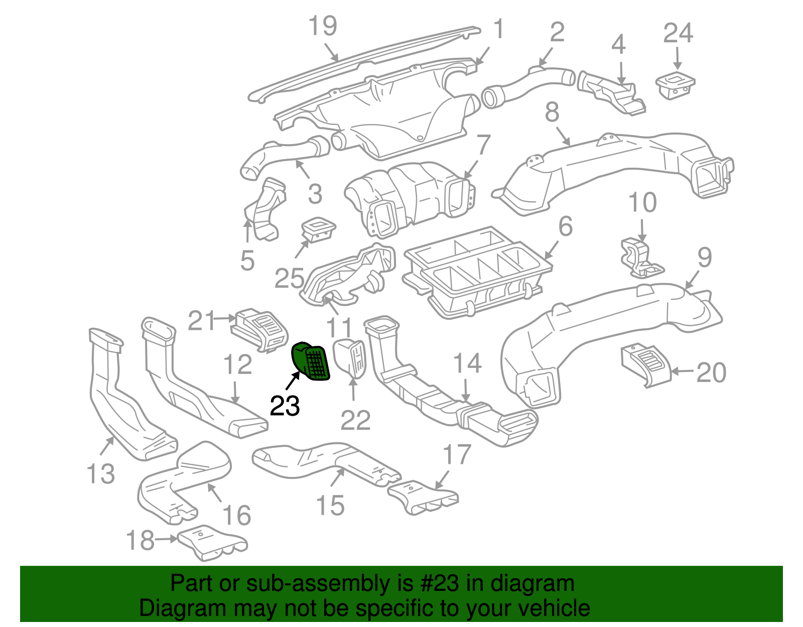 2004-2009 Lexus Vent Grille 55670-48050 | OEM Parts Online