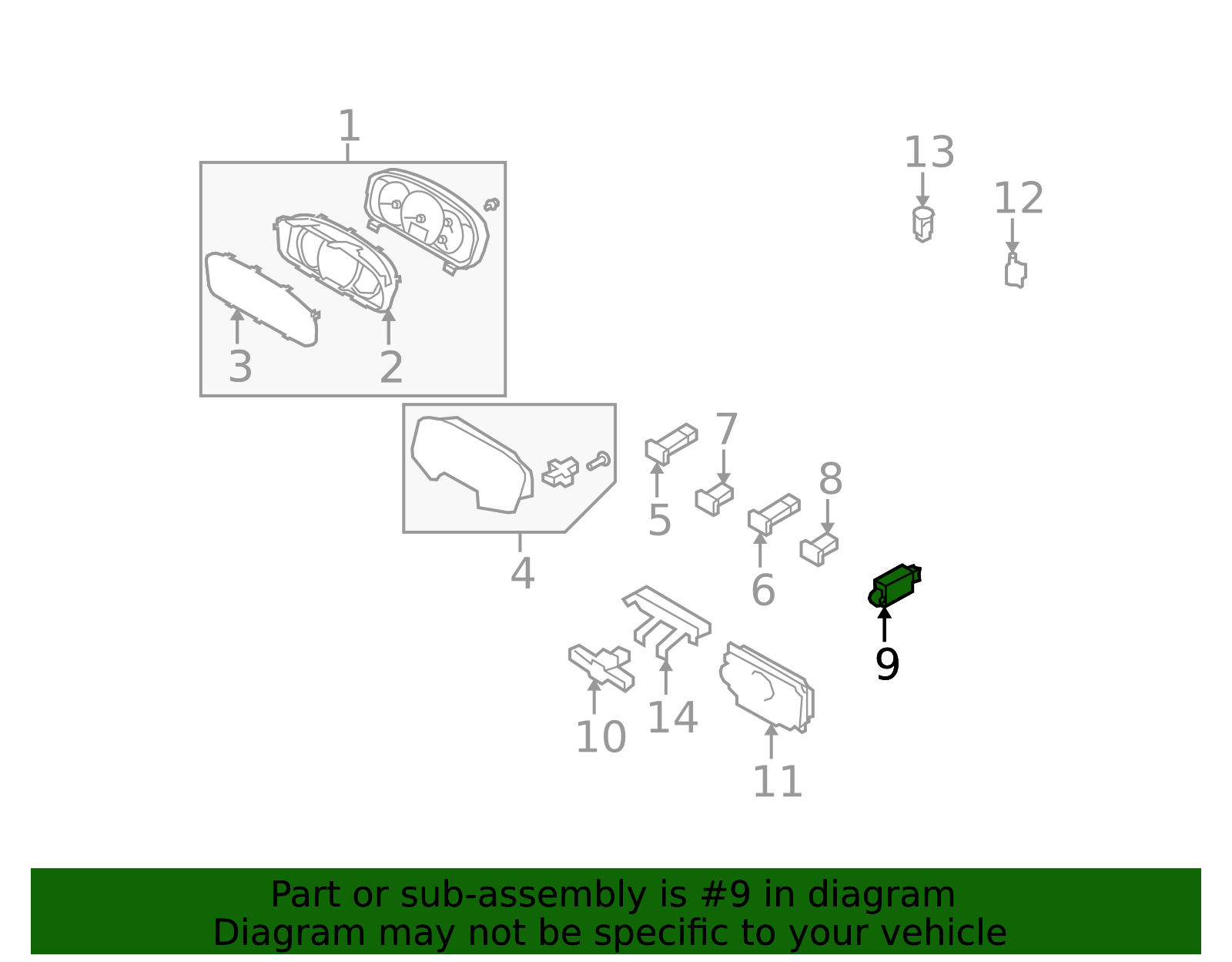 93730-1D000RU - Instrument Light Rheostat 2007-2009 Kia Rondo | Kia ...