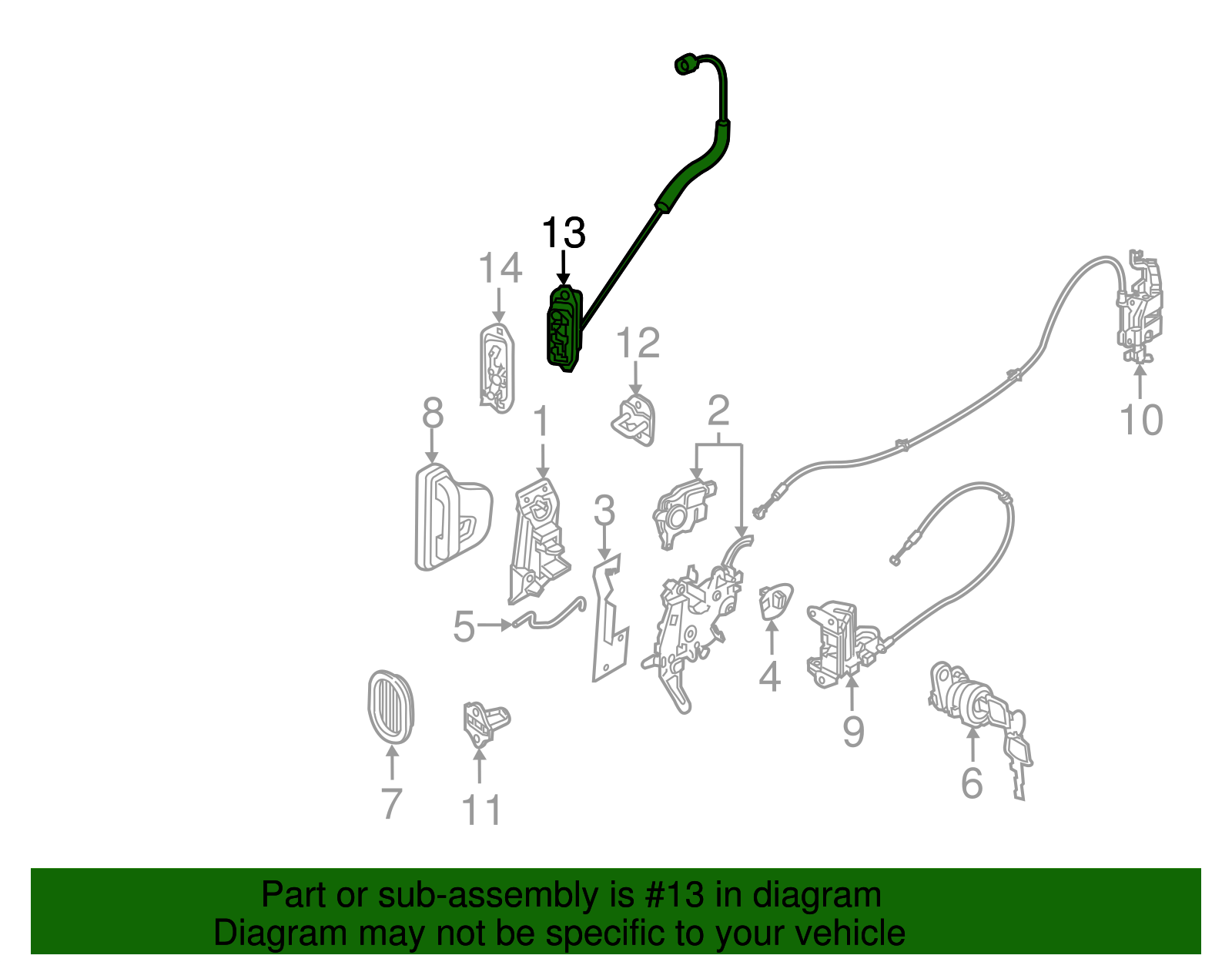 2013-2021 Nissan NV200 Contact 25215-JX00A | Nissan Parts Central
