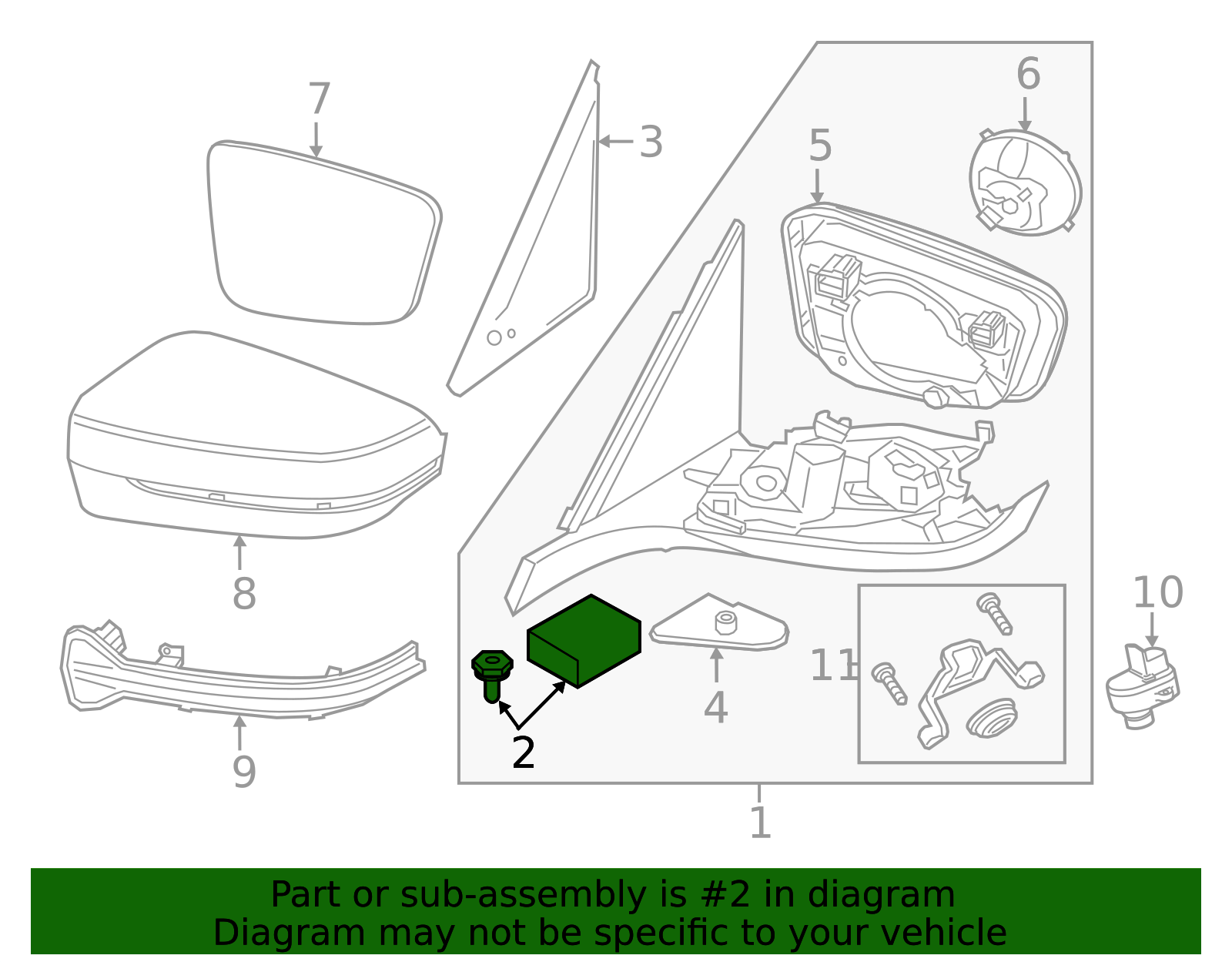 51-16-7-444-266 - Mirror Assembly Hardware Kit - 2019-2020 BMW ...
