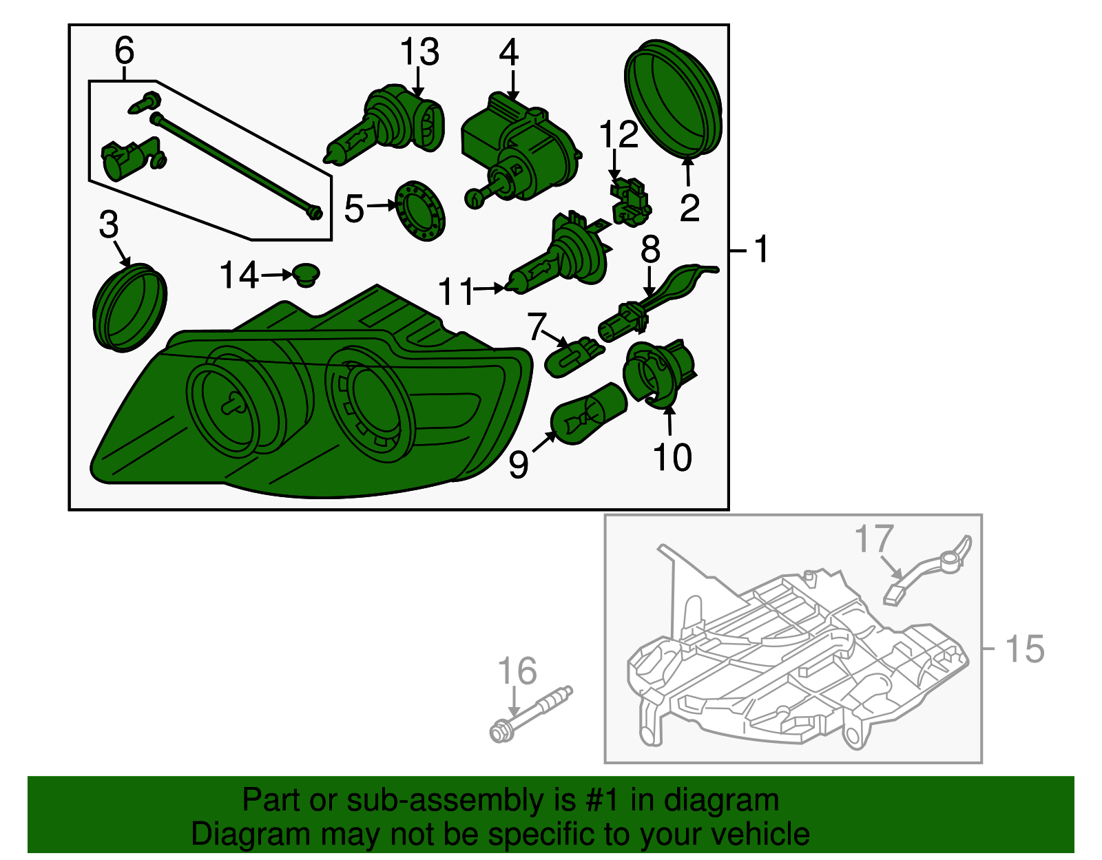 7L6-941-039-B - Headlamp Assembly - 2007-2010 Volkswagen Touareg ...