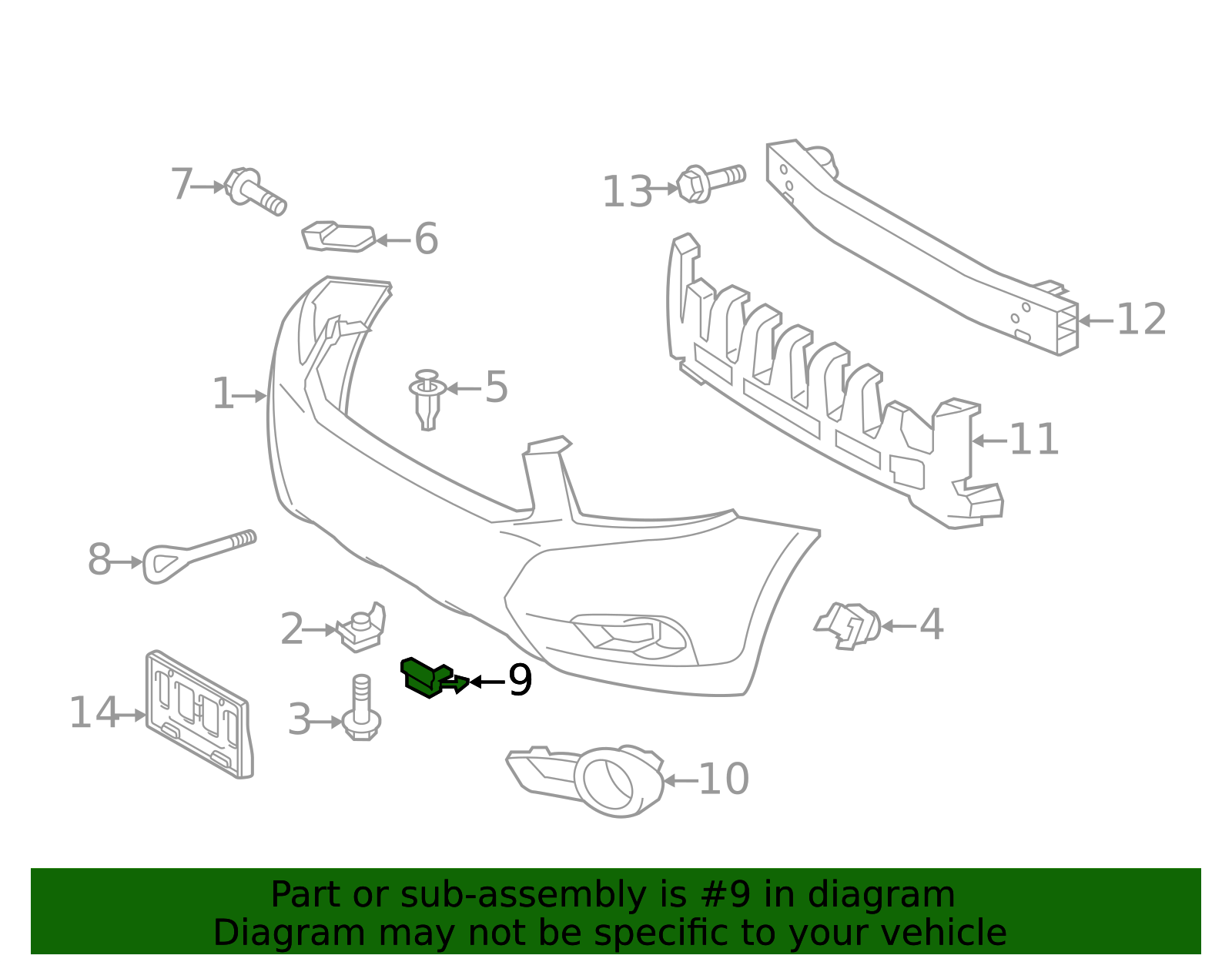 2010 Toyota Highlander 2010 Toyota Highlander - Tow Hook Hole Cover ...