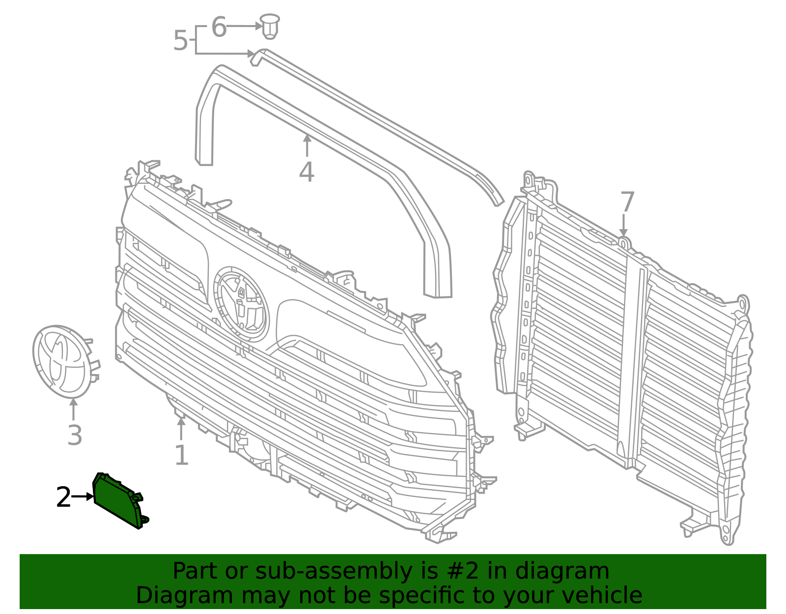53928-0C010 - High-Quality Grille Cap for 2022-2025 Toyota | AutoNation ...