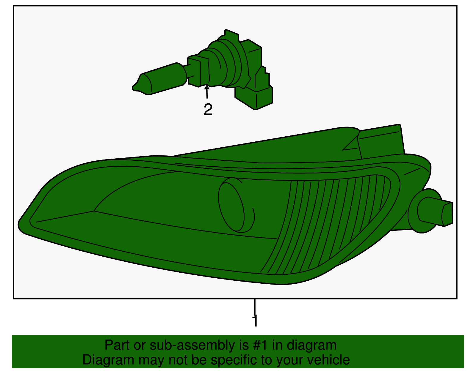 Genuine Toyota Fog Lamp Assembly part# 81210-AE020 for 2006-2010 Toyota ...