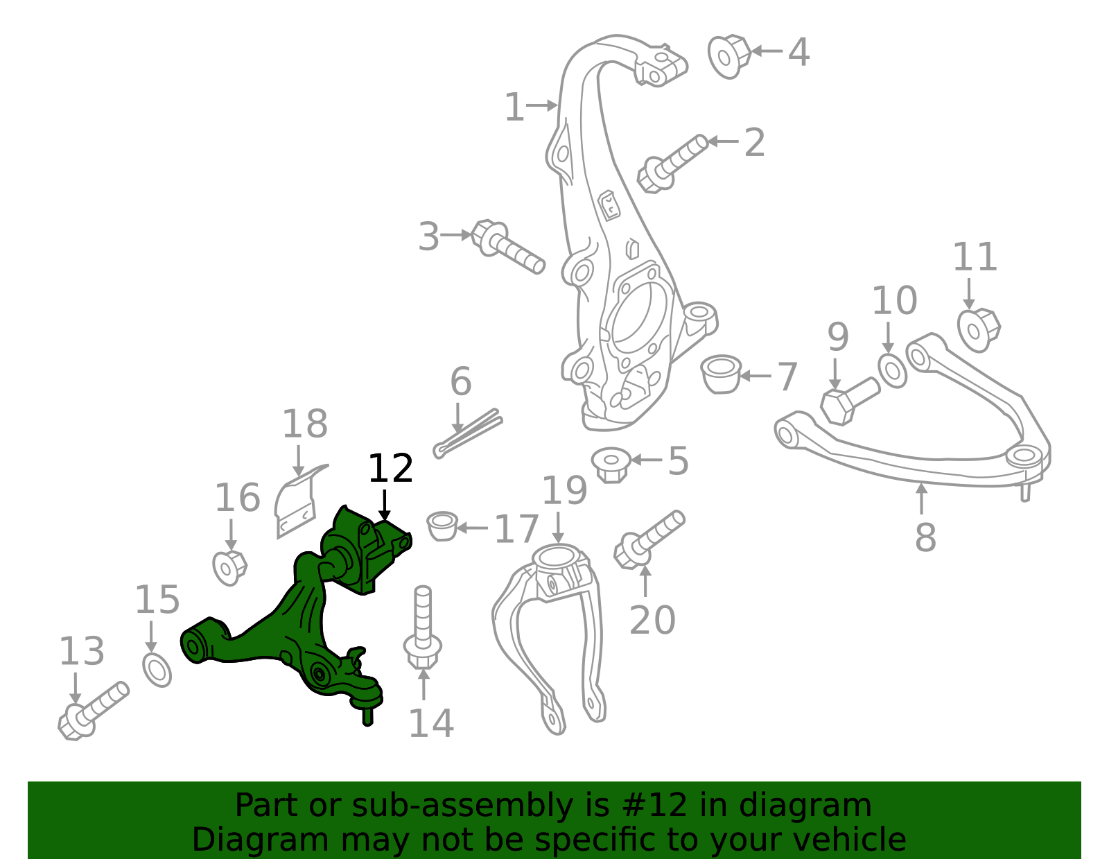 54500-1MD1A - Lower Control Arm 2011-2019 INFINITI | Official INFINITI ...