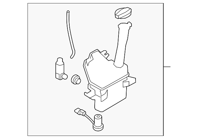 98610-E6000 - Washer Reservoir 2016-2019 Hyundai Sonata | Hyundai Parts Pro