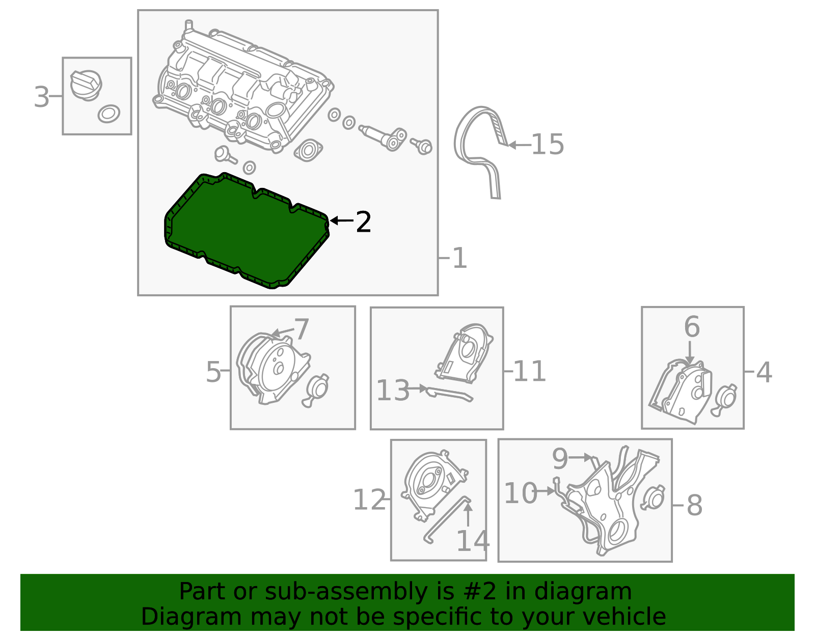 2014-2025 Acura Valve Cover Gasket 12351-5G0-A00 | Acura Parts World
