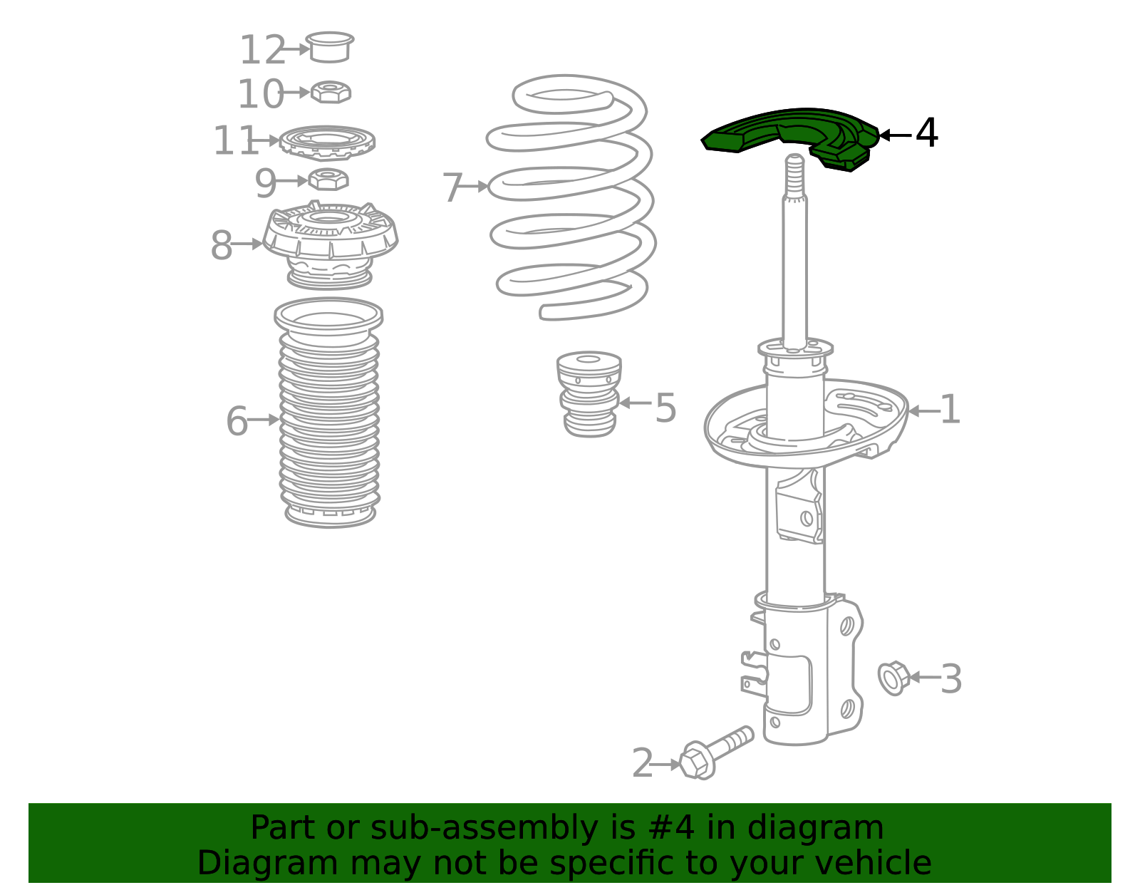 95269238 - High-Quality Lower Front Shock Absorber Insulator for 2013 ...