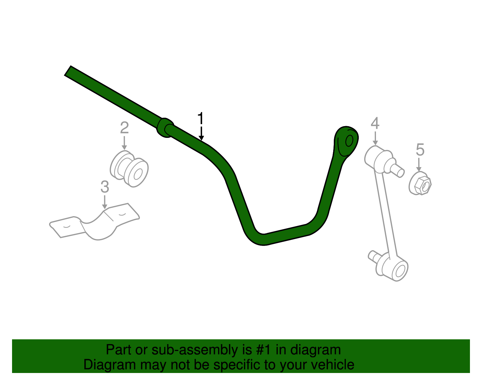 2012-2017 Toyota Camry Stabilizer Bar 48812-06200 | Toyota Parts Center