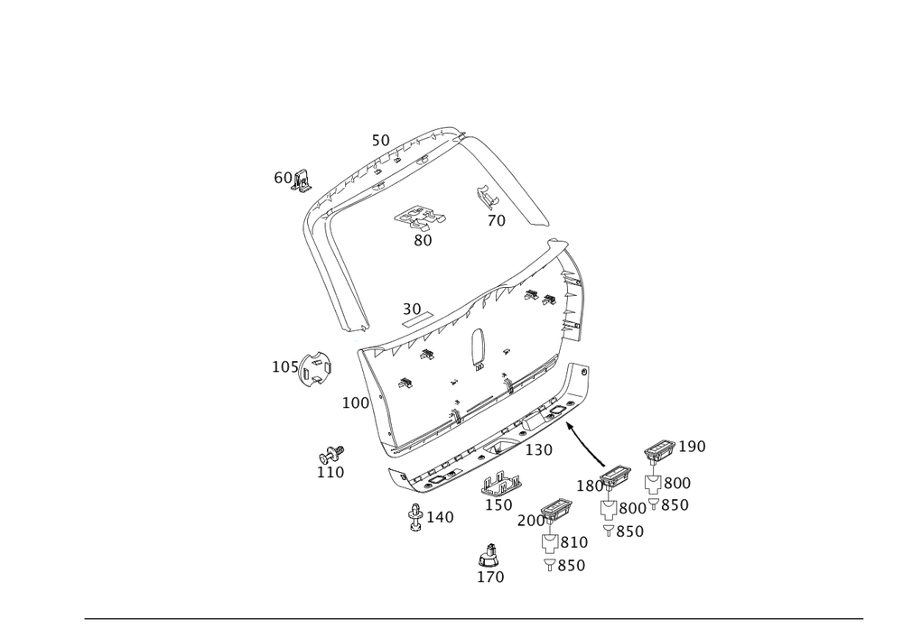 211-740-02-57 - Rear Window 1994-2006 Mercedes-Benz | Mercedes-Benz USA ...