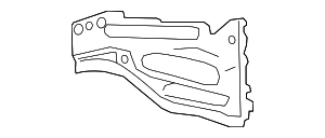 23384193 - Passenger Side Front Compartment Outer Side Rail Extension ...