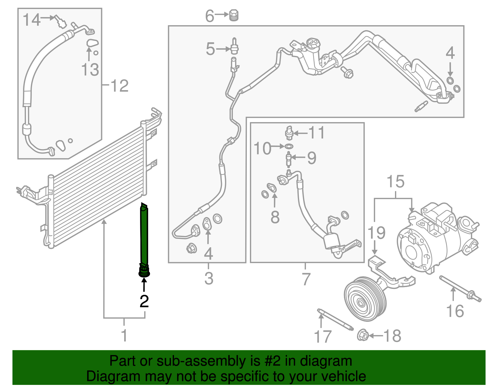 2011-2019 FORD A/C Receiver Drier BB5Z-19C836-A | Ford OEM Parts Outlet