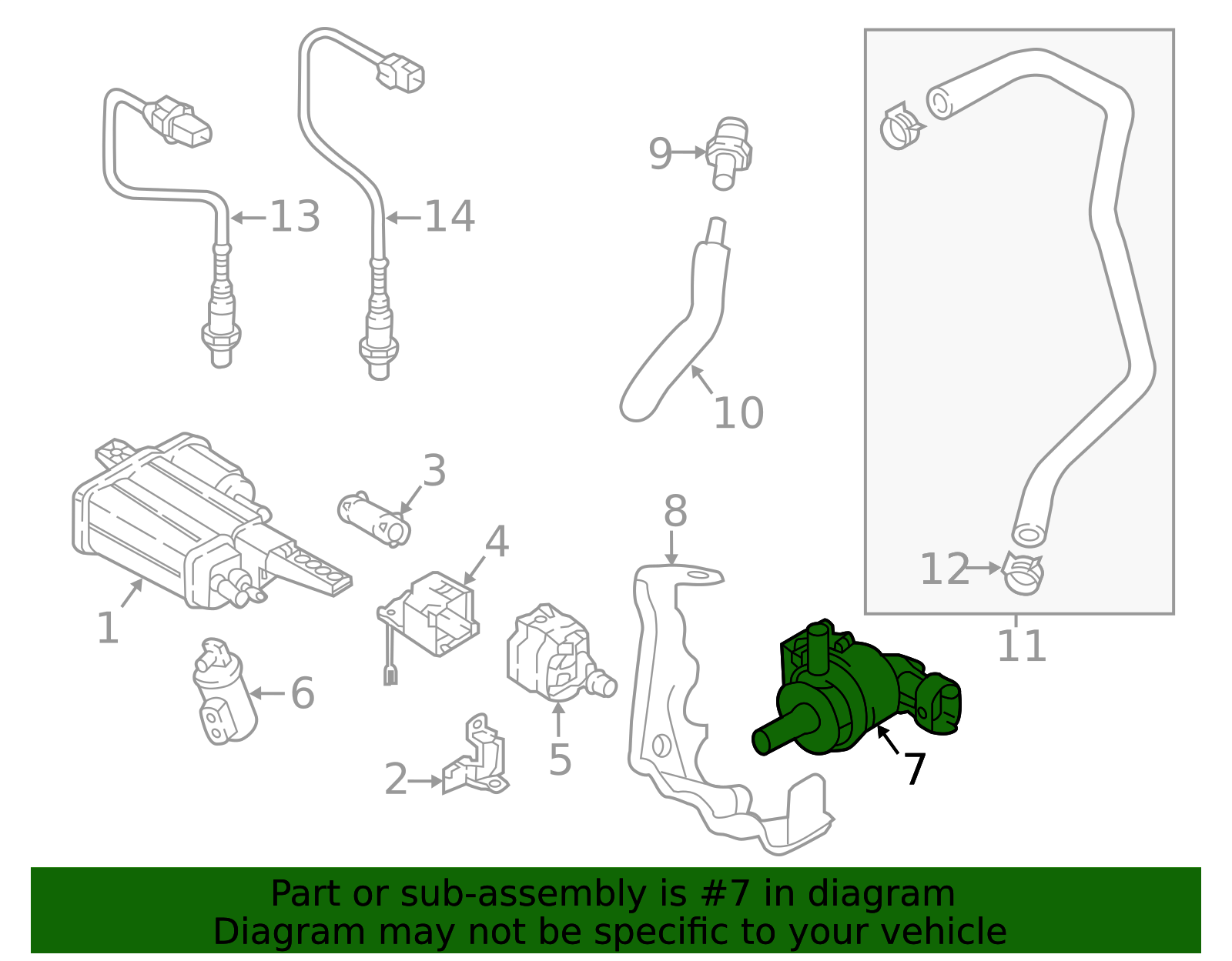 2016-2019 Hyundai Sonata Purge Valve 28910-2E600 | MotorMotor