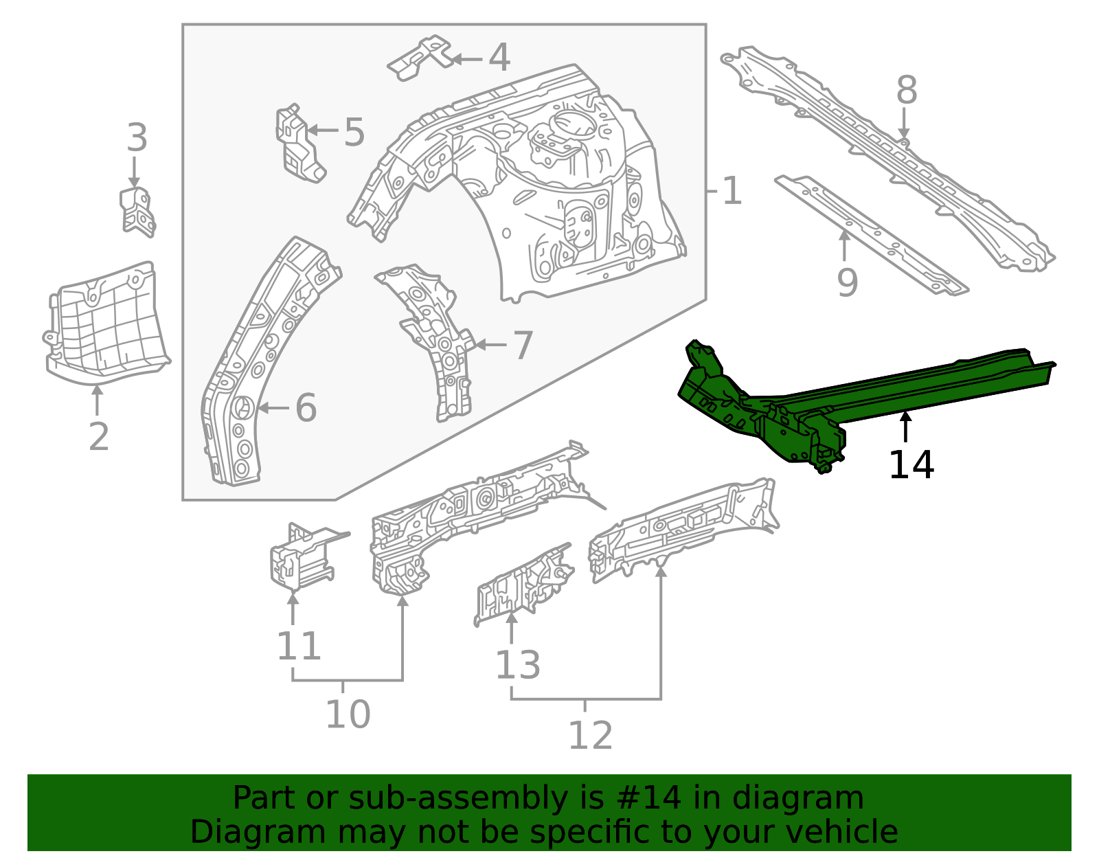 57017-30070 - Floor Side Rail 2025 Toyota Crown Signia | Bam Wholesale ...