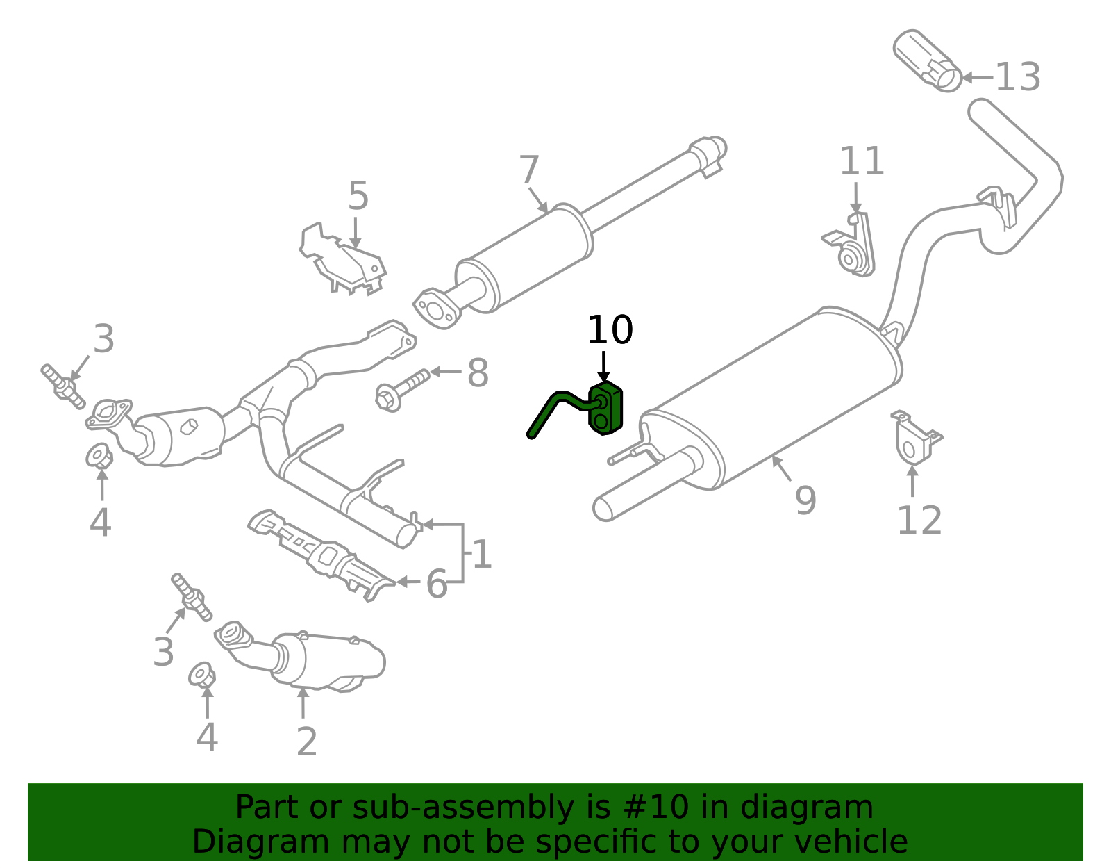 2009-2025 Ford F-150 Exhaust System Hanger Bracket AL3Z-5260-B | Ford ...