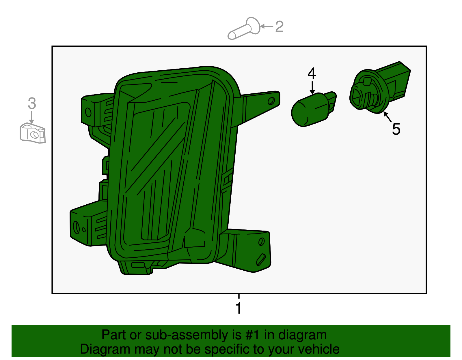 2017-2019 Cadillac XT5 Signal Lamp Assembly 84496126 | Capital Chevy Parts