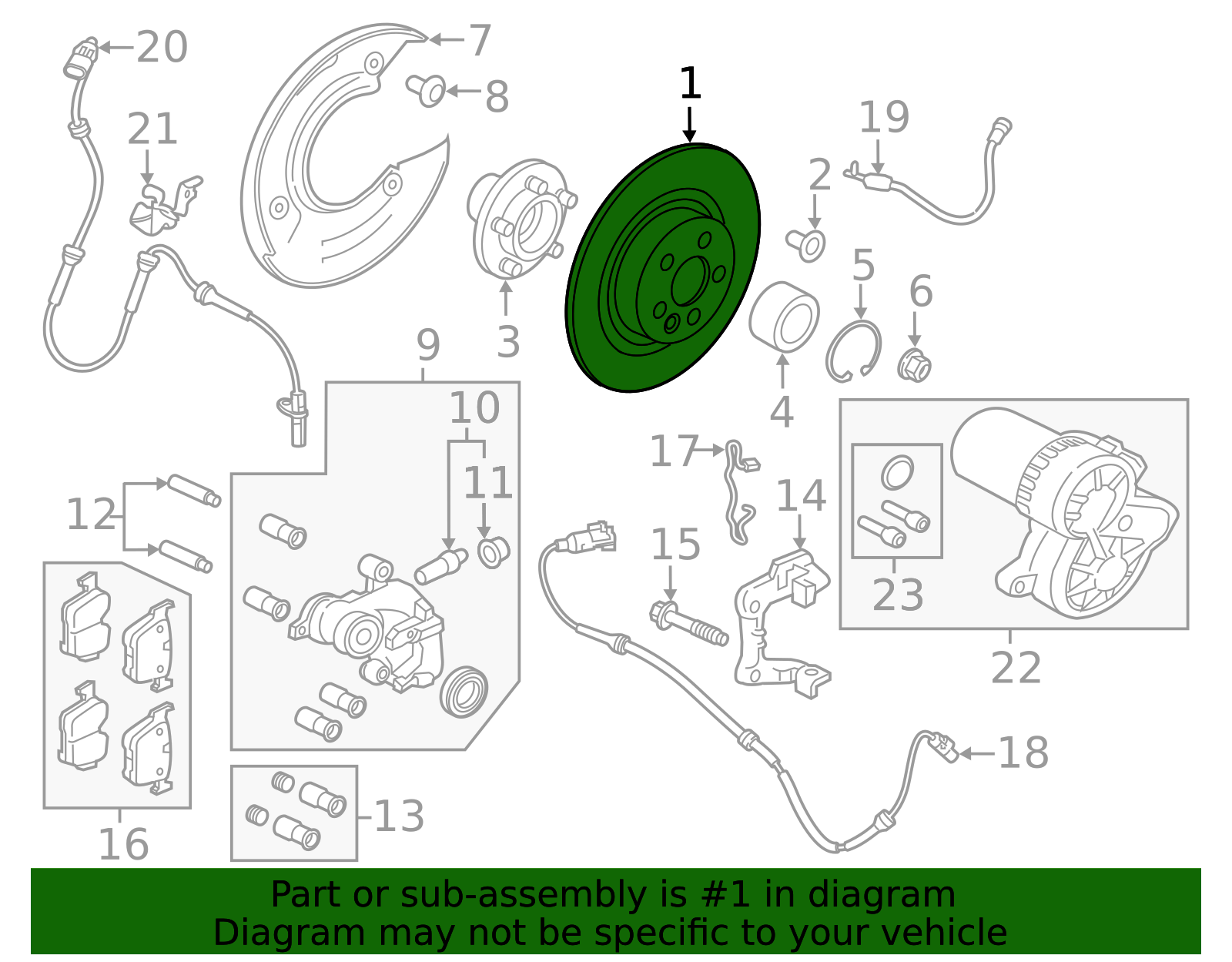 Genuine Disc Brake Rotor for 2020-2025 Land Rover | Land Rover Part ...