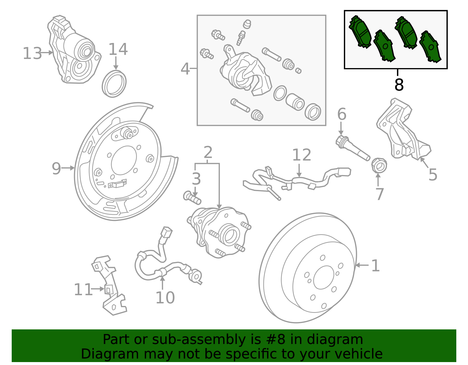 04466-48160 - Disc Brake Pad Set 2016-2022 Lexus | Longo Lexus Parts