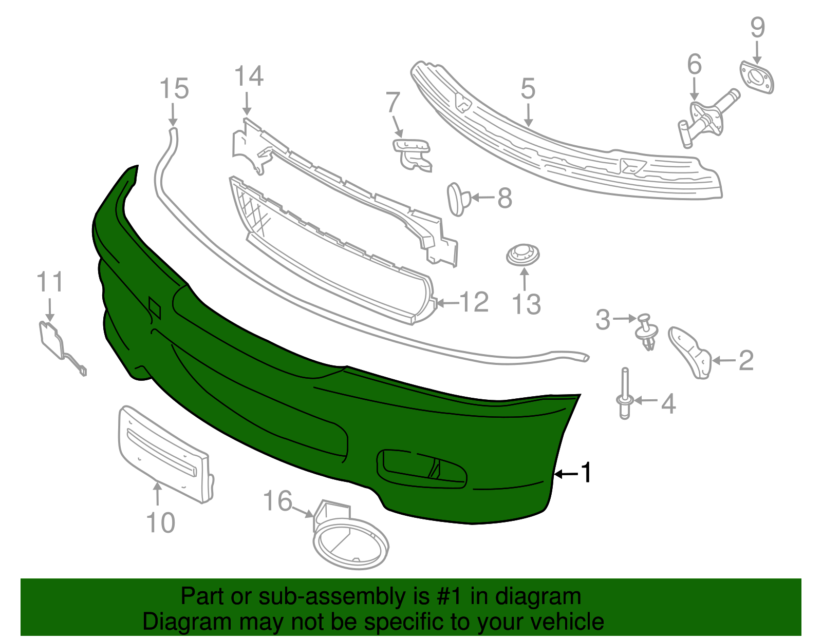 Genuine BMW 51-11-7-893-060 | Bumper Cover | FREE Shipping on Most ...