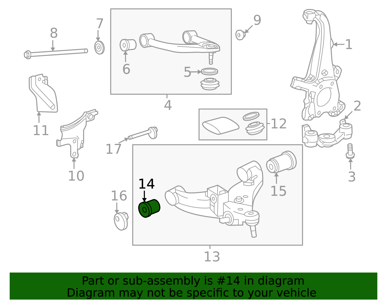 2024-2025 Toyota Lower Control Arm Front Bushing 48654-60070 | Toyota ...