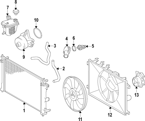 Cooling System for 2010 Toyota Corolla | Conicelli Toyota
