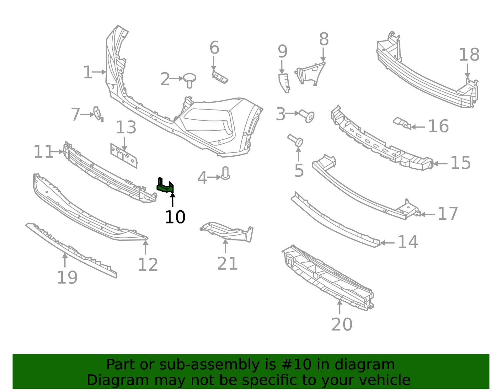 2021-2023 Nissan Rogue Filler Trim 62256-6RA0B | TascaParts.com