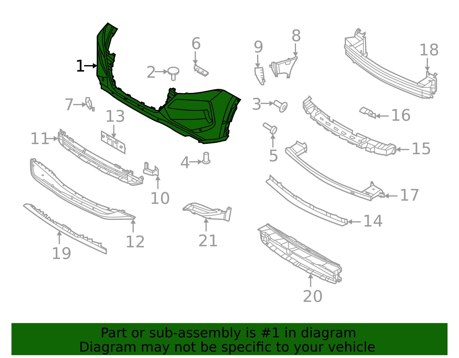 62022-6RB0H - Bumper Cover Official Nissan Parts Store