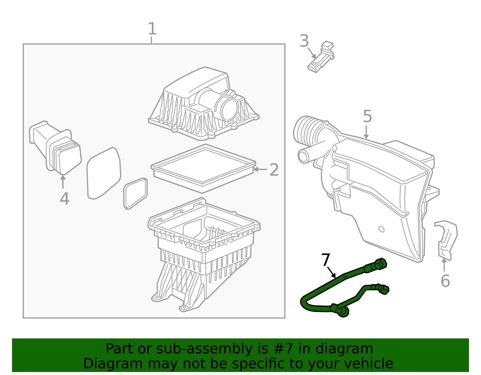 12654636 - 2015-2022 GM - Positive Crankcase Ventilation (PCV) Tube ...