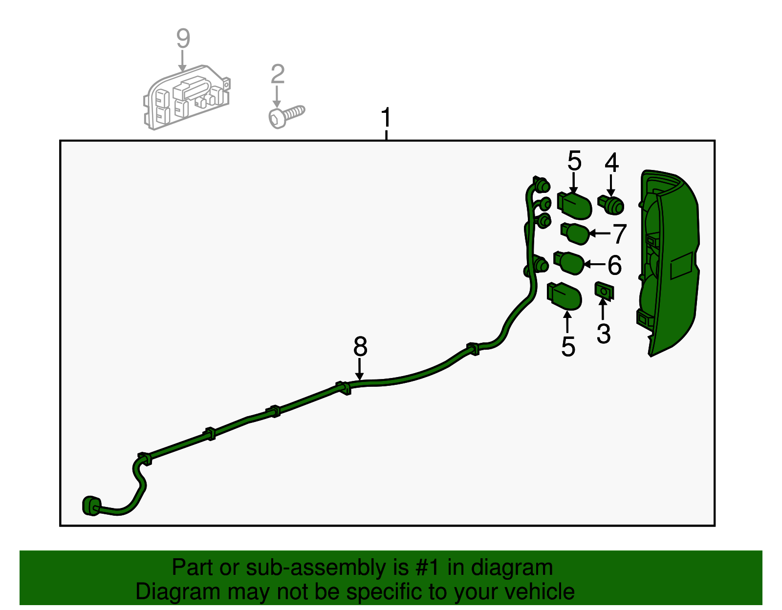 2014-2019 GM Lamp (Replaces Part Number 84019503) 84288722 GM ...