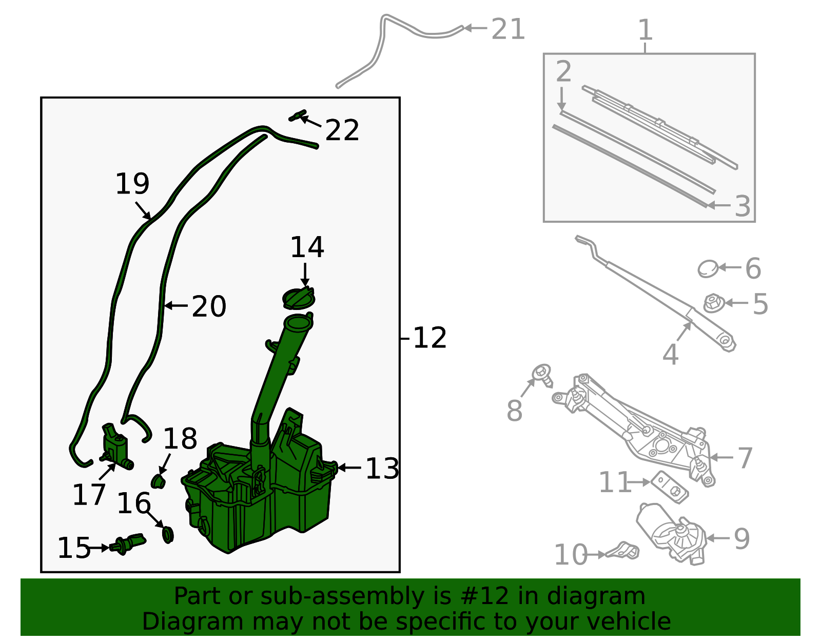 2022-2025 Hyundai Tucson Washer Reservoir 98610-CW100 | OEM Parts Online