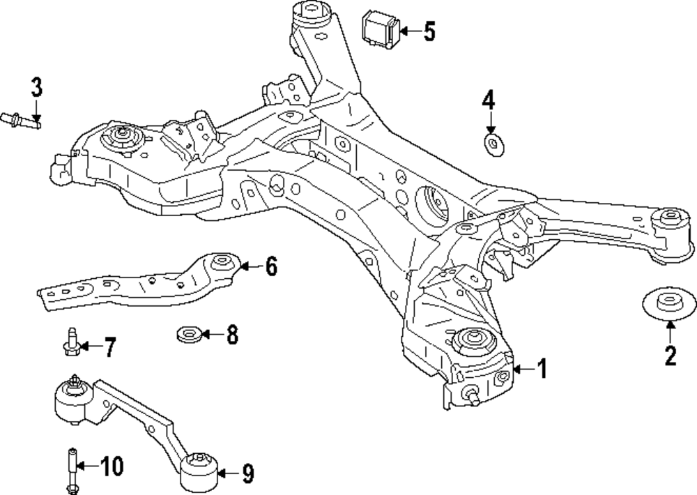 2022-2025 Nissan Suspension Cross-Member Pin 55192-3JA0A | QuirkParts