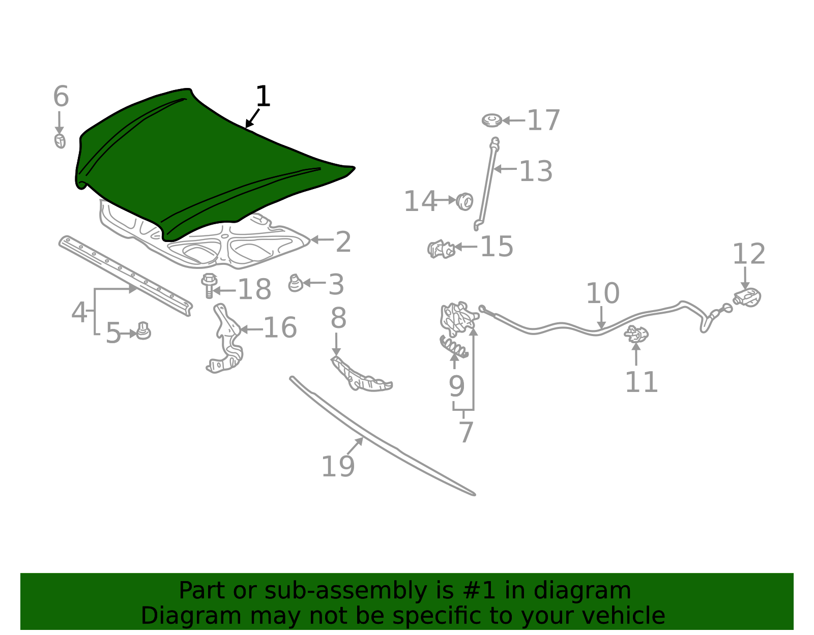 53301-02110 - Hood Panel Longo Toyota Parts