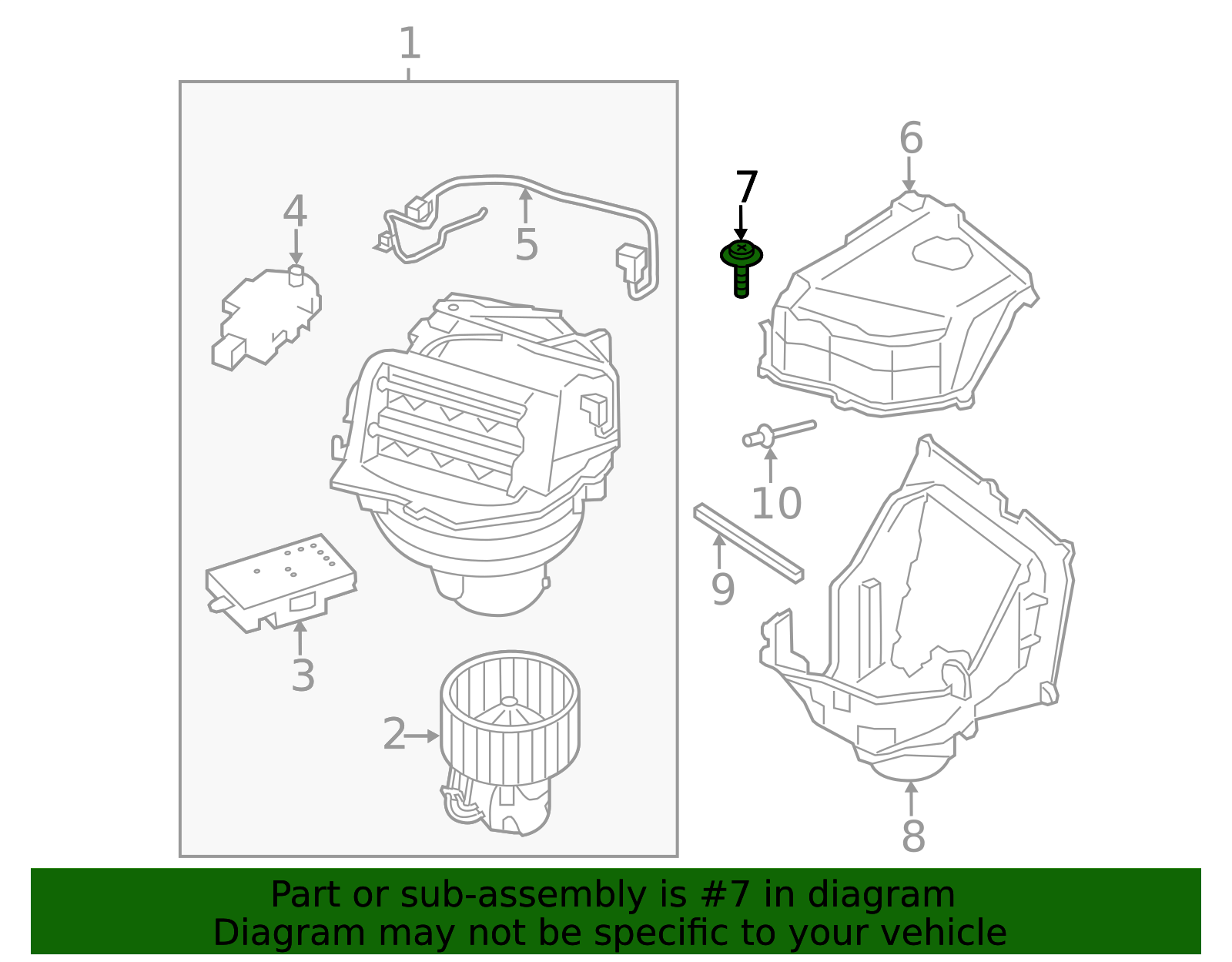 12907527793 - 2009-2015 BMW Blower Assembly Bolt (12-90-7-527-793 ...