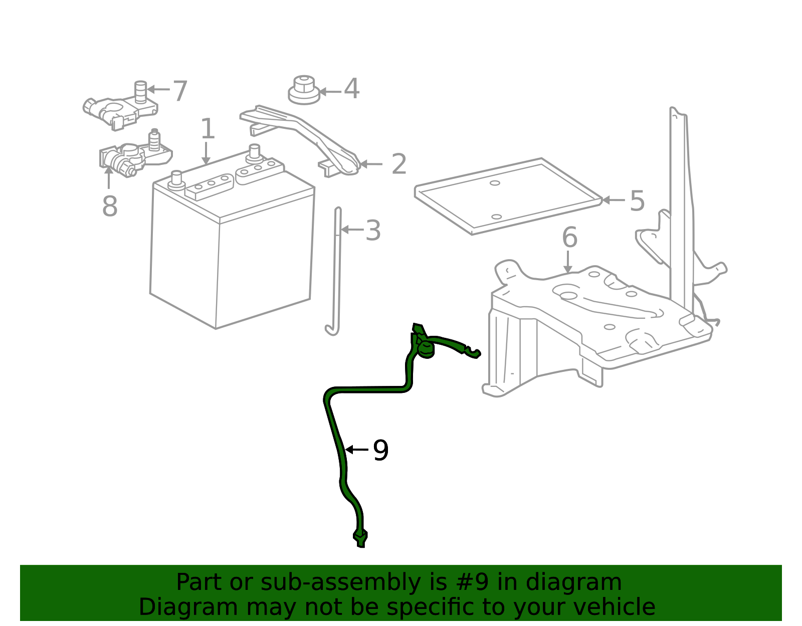 Battery Cable 82123-0D530 - Reliable Power Connections | AutoNation Parts