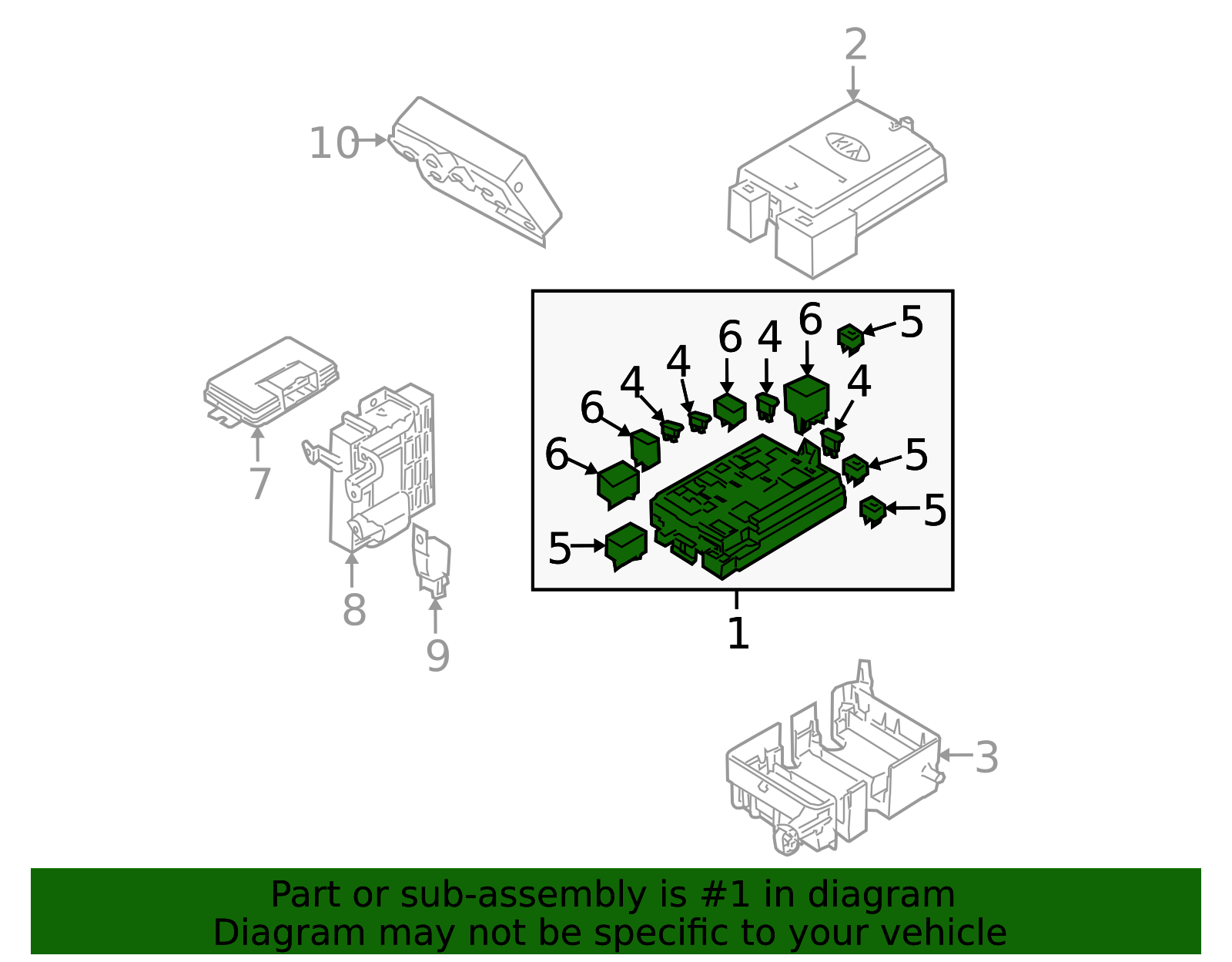 91951-1F210 - Kia Fuse Box 2005-2010 Kia Sportage | Performance Auto Parts