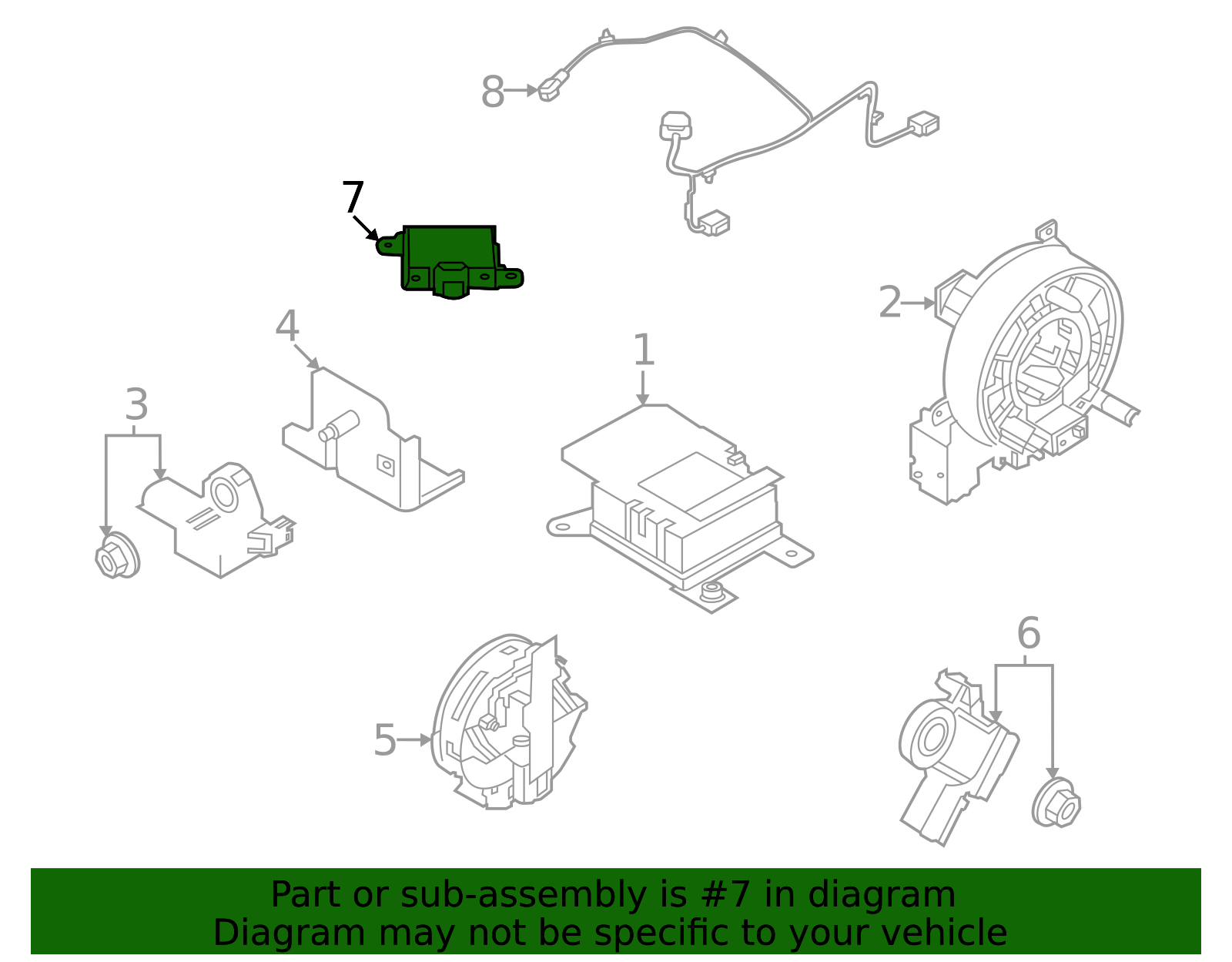 2021-2025 Nissan Rogue Occupant Module 98856-6RR0A | Nissan Parts Central
